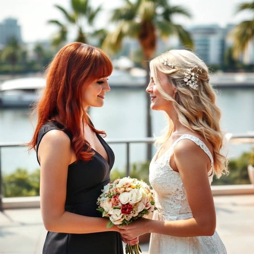 Paige and Kixi wedding day kiss MIRRORED UNIVERSE by KixiRajki on DeviantArt