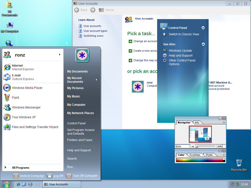 Windows 7 Basic for XP by ronz on DeviantArt