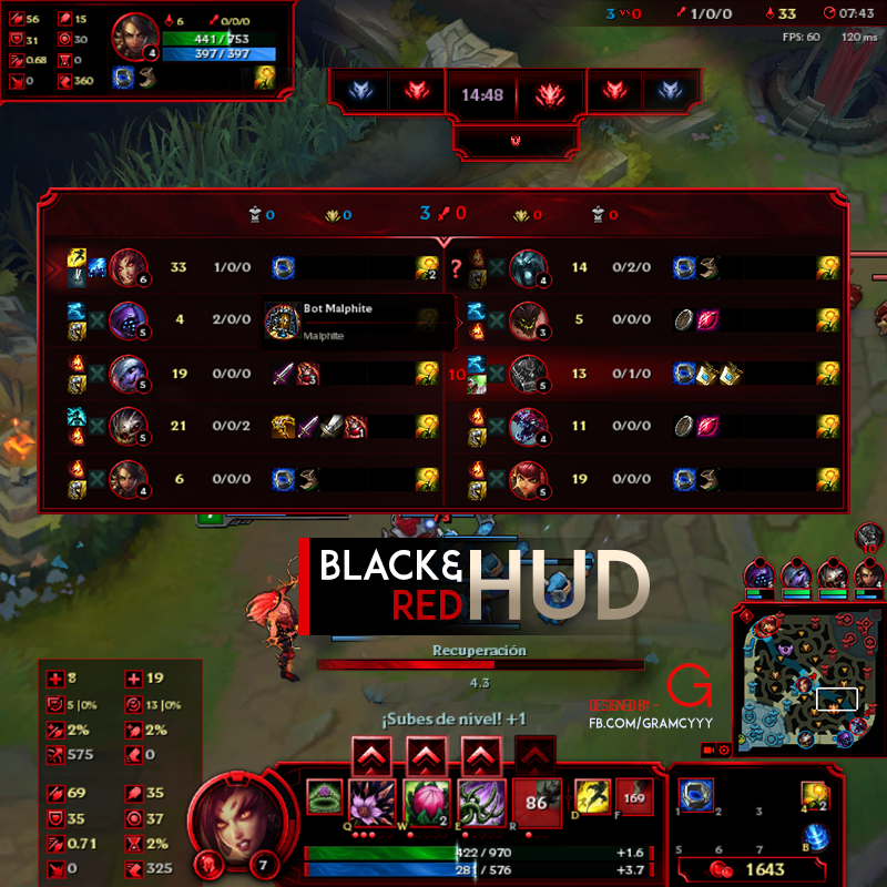 Black/Red HUD League of Legends by Gramcyyy on DeviantArt