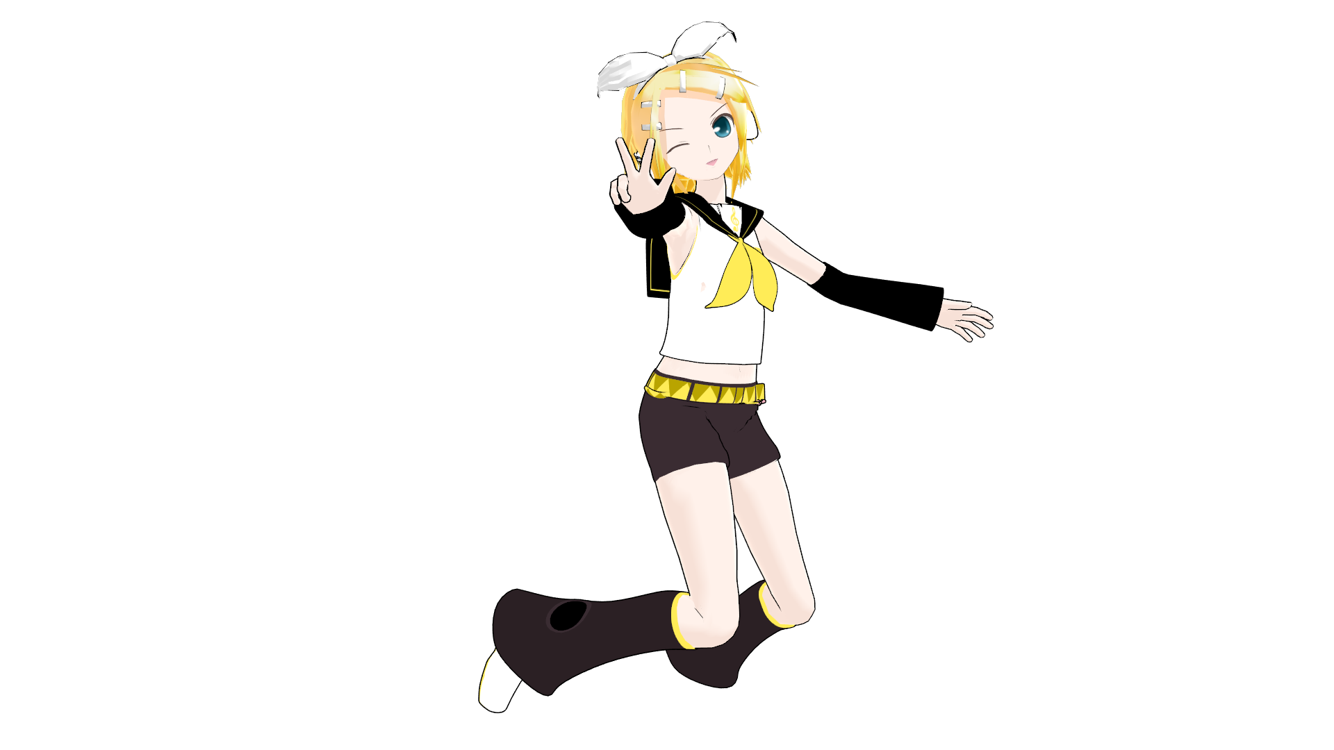 LAT Kagamine Rin - V2 Default by SirKilp on DeviantArt