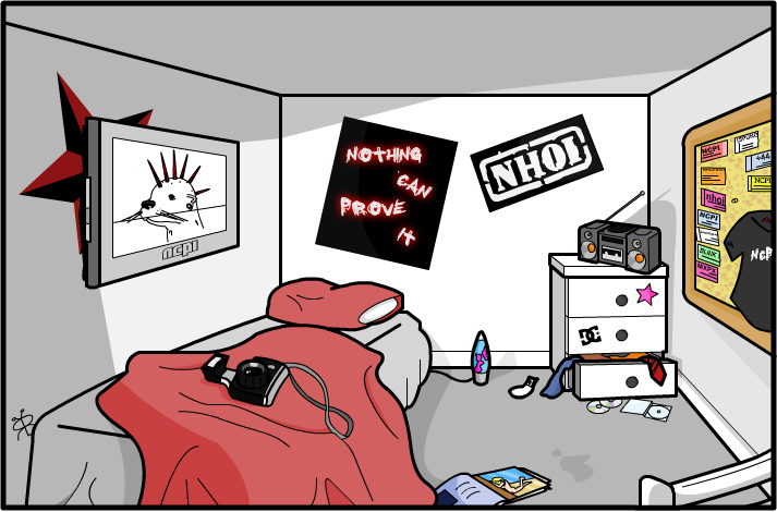 Punk rock bedroom by richy-b on DeviantArt