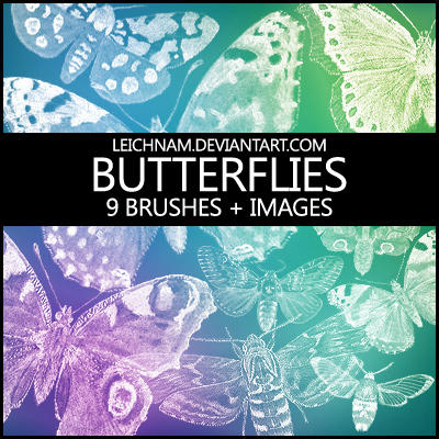 Butterflies Brushes by Leichnam on DeviantArt