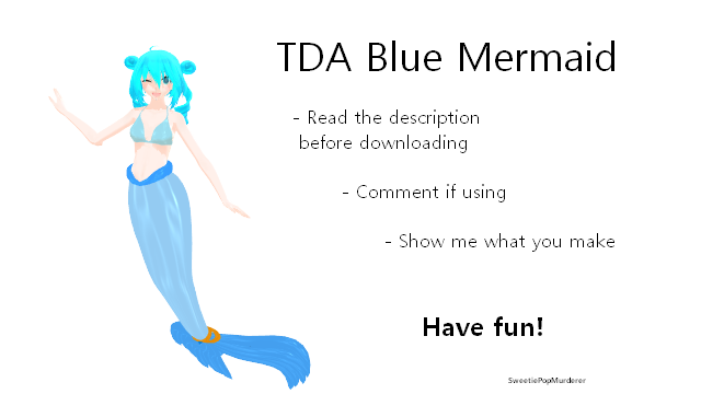 []MMD[] Blue Mermaid DL by SweetiePopMurderer on DeviantArt
