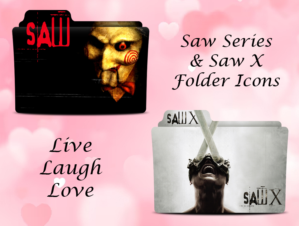 Saw series and Saw X folder icons by MrWeeklyDrawings on DeviantArt
