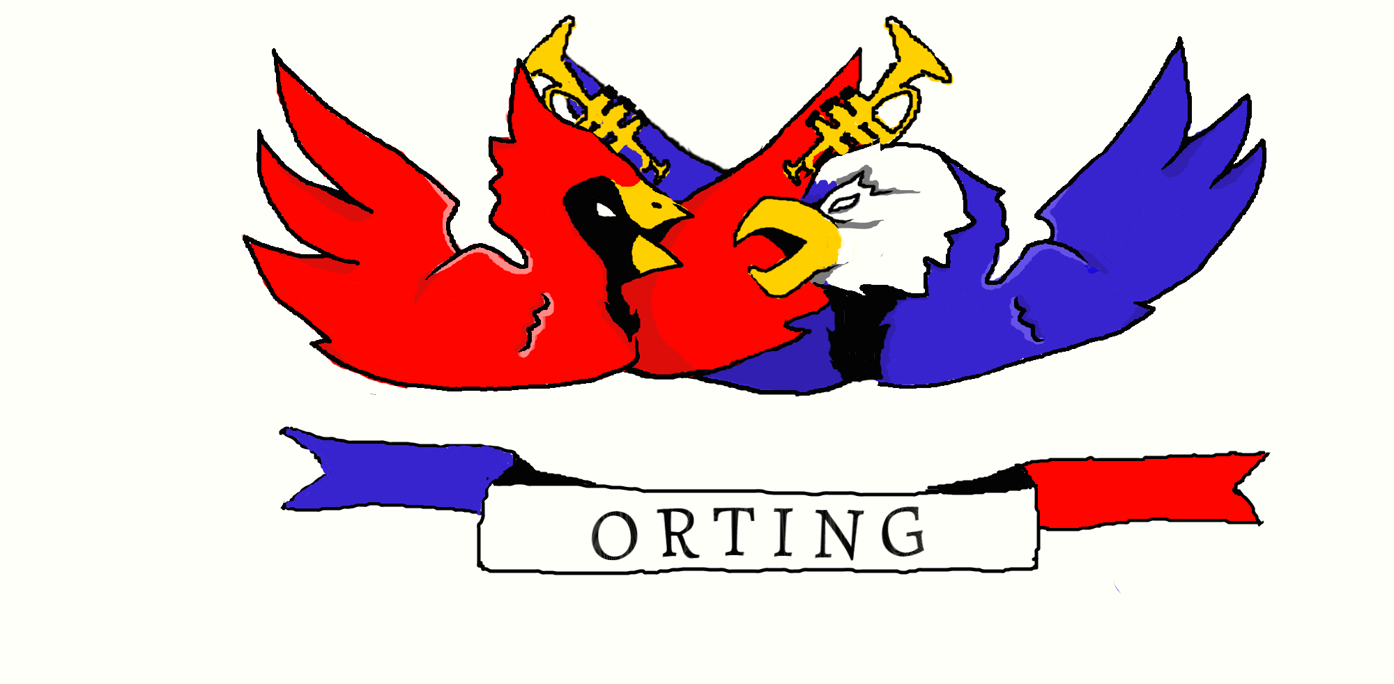 Finished Orting Marching Band Logo by HipsterLollipop on DeviantArt