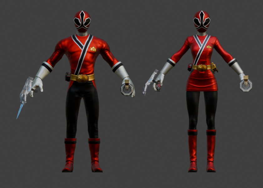 [DL|FBX] Universe Warrior Shinken Red by Stradel on DeviantArt