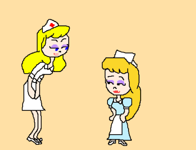 Dwarf Nurse Meets Hello Nurse by Mileymouse101 on DeviantArt