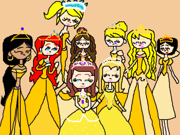 Golden Princesses by Mileymouse101 on DeviantArt