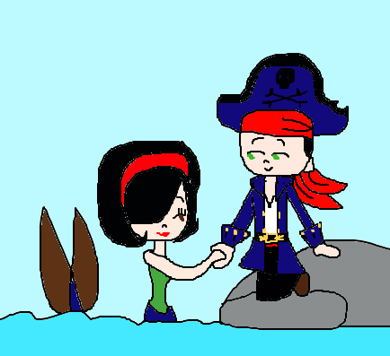 Captain Jake And Mermaid Kisa by Mileymouse101 on DeviantArt