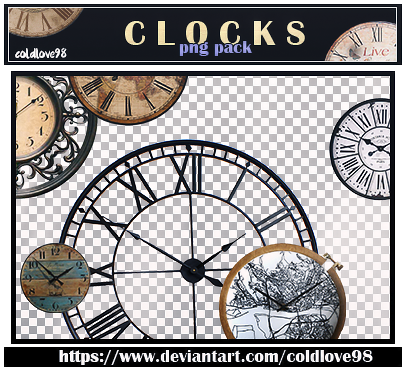 Clocks Png's Pack | ColdLove98 by ColdLove98 on DeviantArt