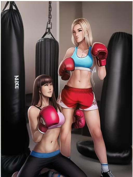 Moulding a Pet (06) - Boxing girls to kangaroos by Craven-Edge-II on DeviantArt