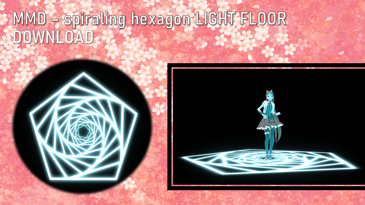 MMD spiraling hexagon light Floor [36/36] by FloraRenji on DeviantArt