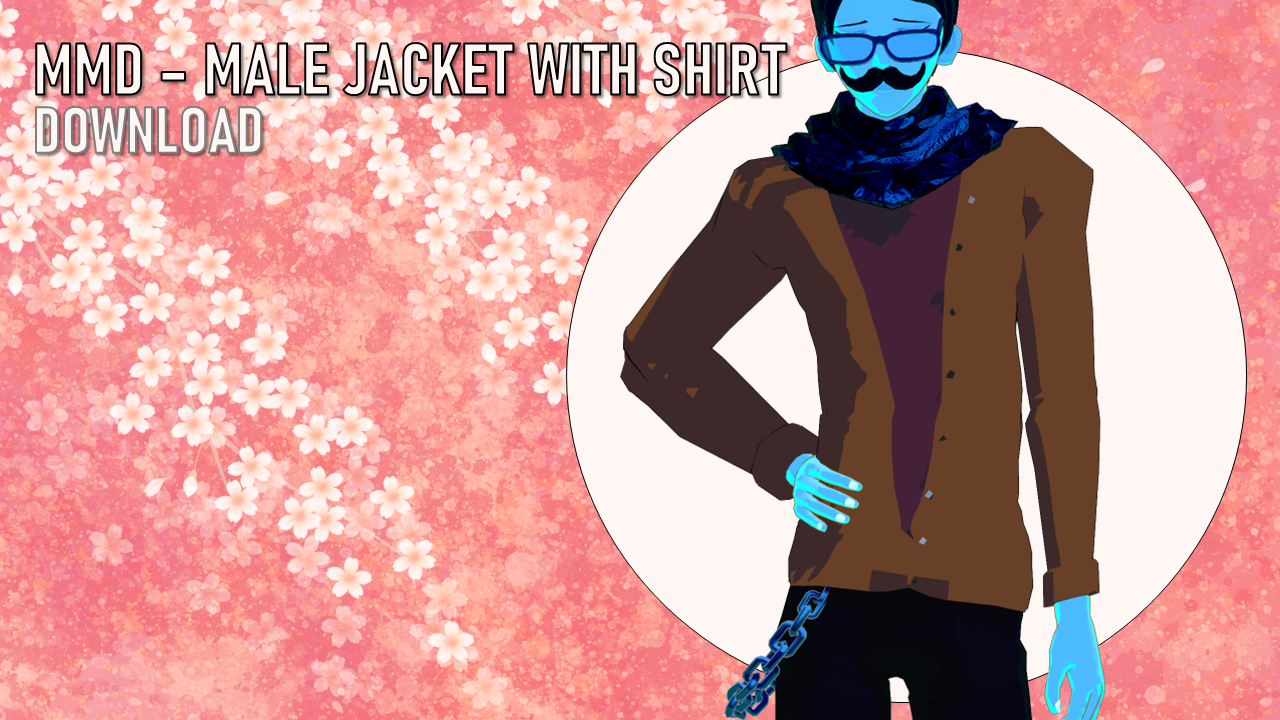 MMD - male jacket with shirt DL by FloraRenji on DeviantArt