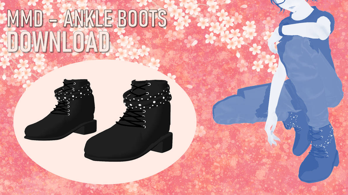MMD - ANKLE BOOTS - DL by FloraRenji on DeviantArt