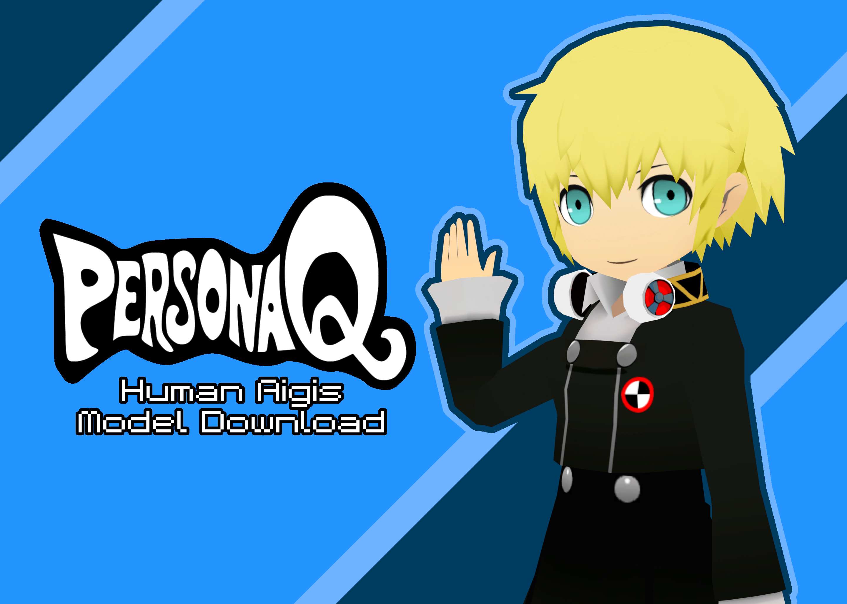 Persona Q - Human Aigis (Model Download) by ApricotHere on DeviantArt