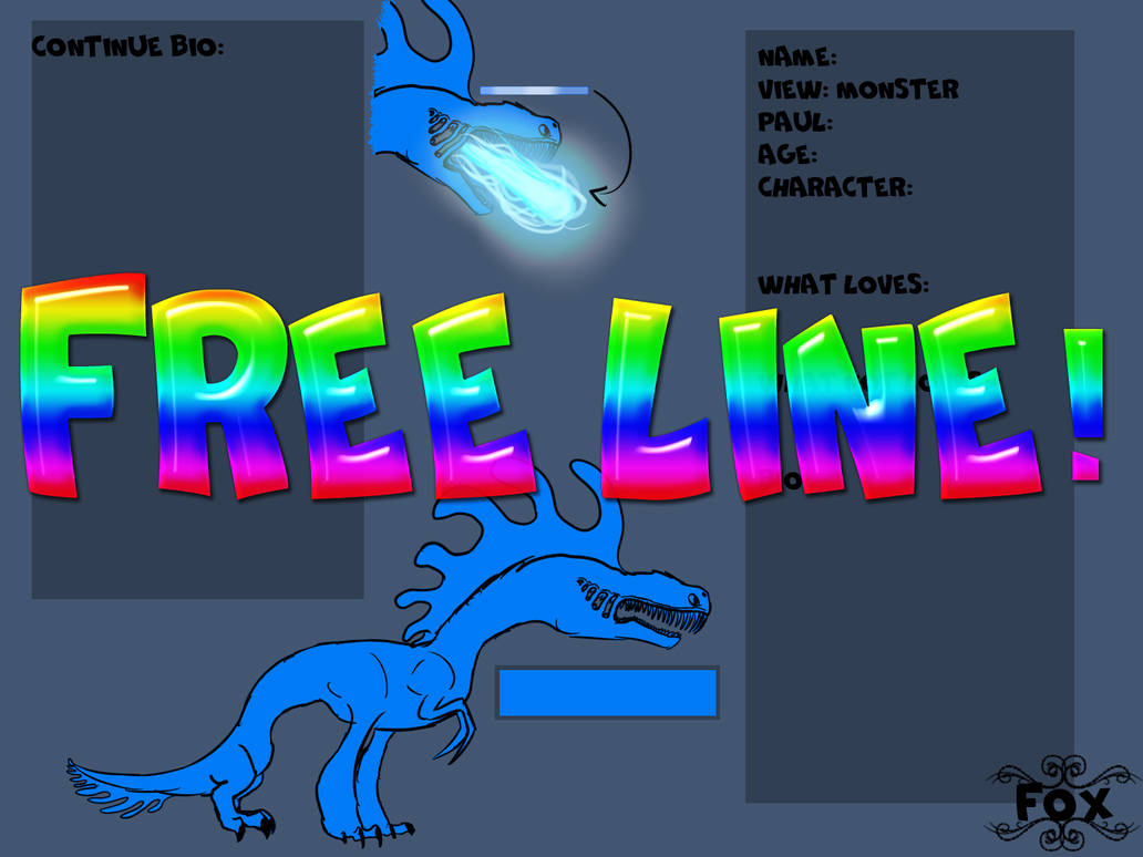Free line! ( Reference on monster) by NickaFox on DeviantArt
