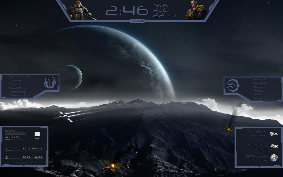 SWTOR desktop UI - Republic by Malir80 on DeviantArt