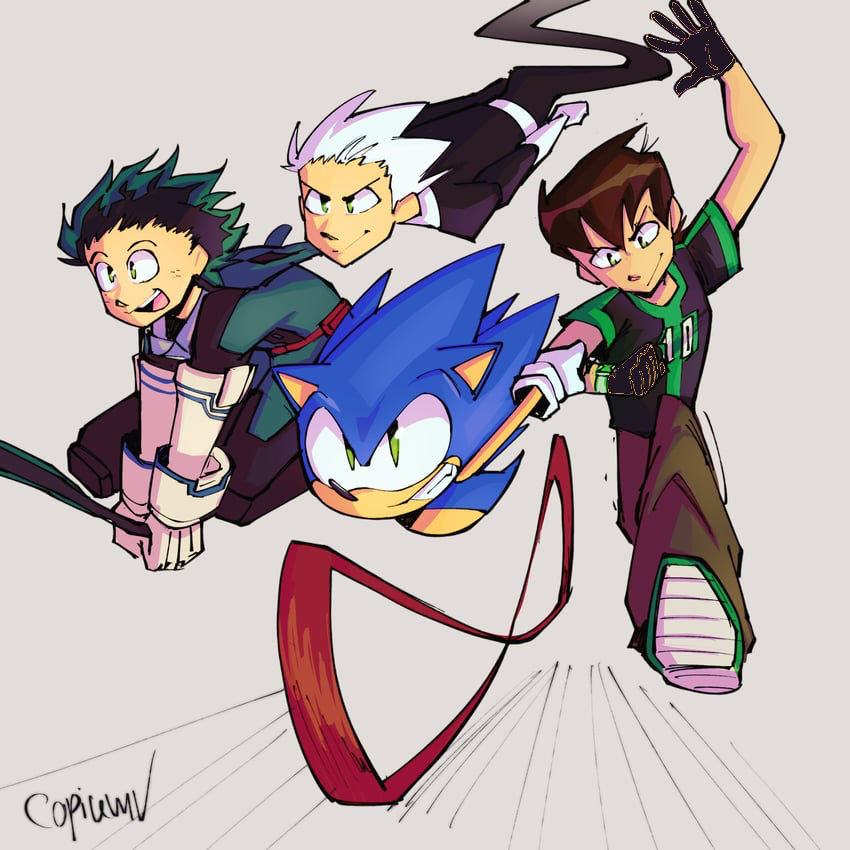 Deku, Danny Phantom, Sonic, And Ben Tennyson by StevenStayner on DeviantArt