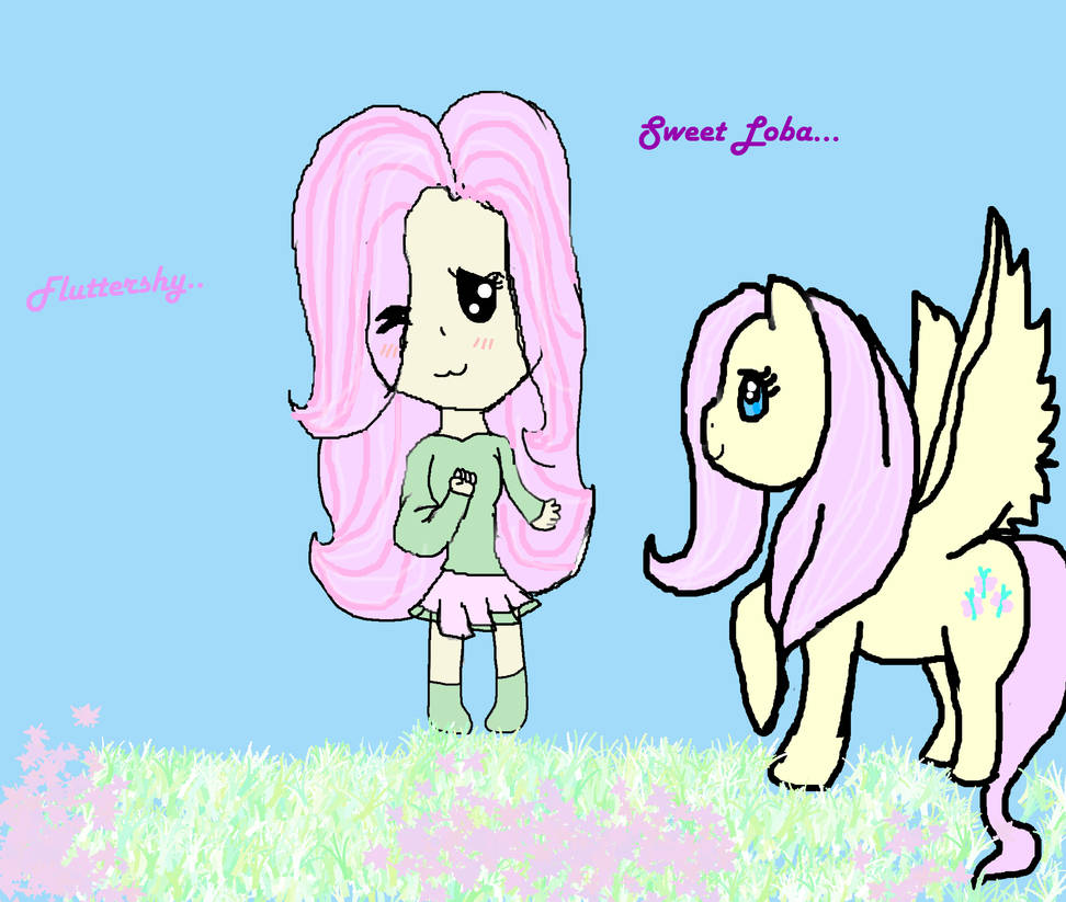 Fluttershy -- by SweetLoba on DeviantArt