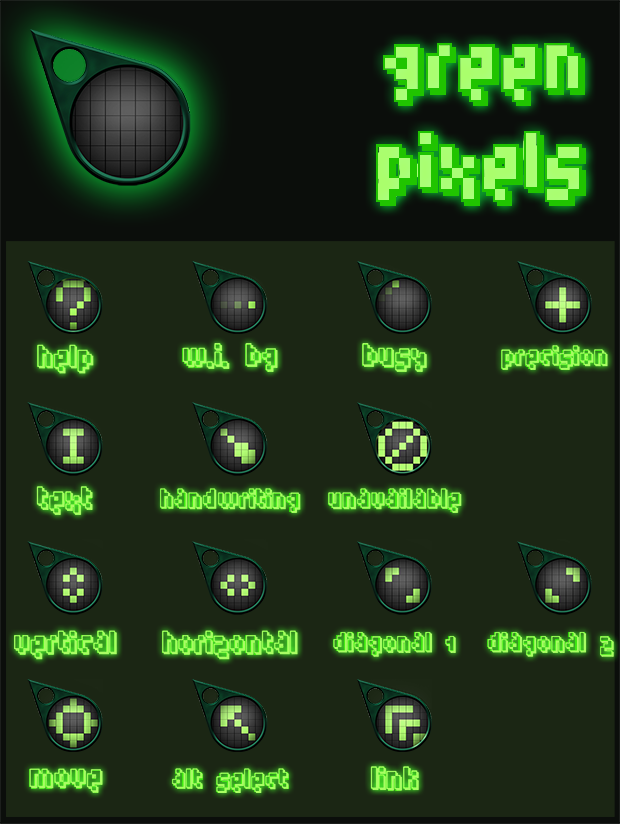 Green Pixels by mangonart on DeviantArt