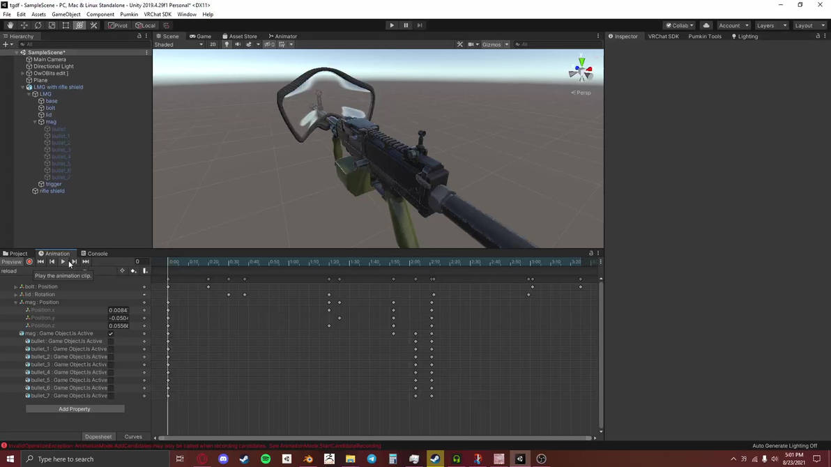 gun shield and reload animation by CorvosWierdCat on DeviantArt