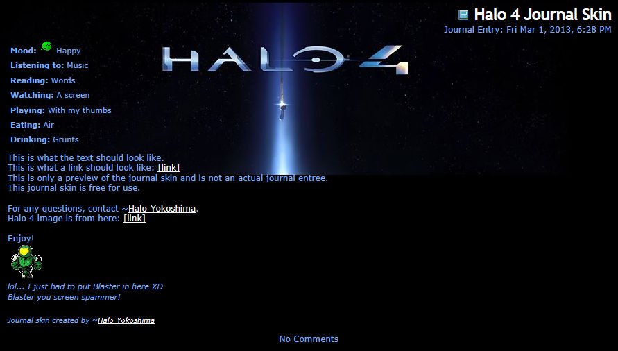 Halo 4 Journal Skin by John117-MasterChief on DeviantArt