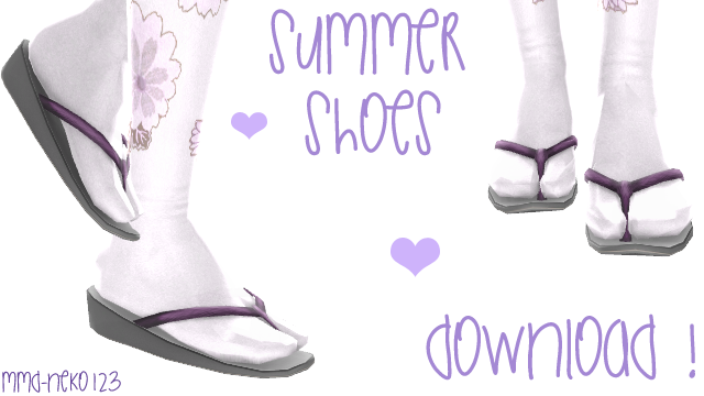 Summer Shoes DL ! by mmd-neko123 on DeviantArt