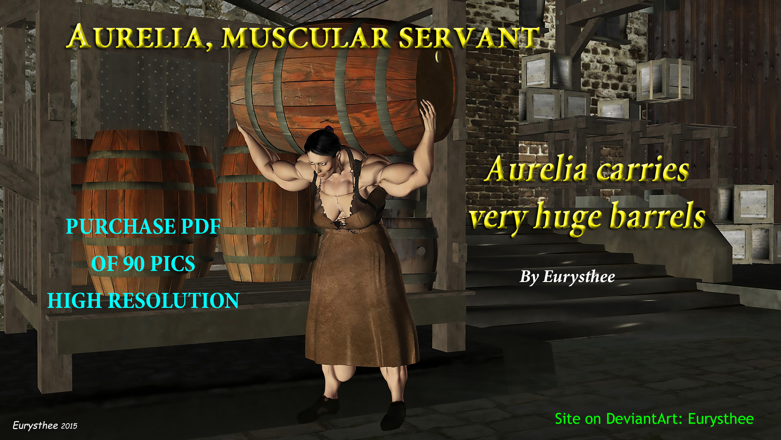 Aurelia carries huge barrels by eurysthee on DeviantArt