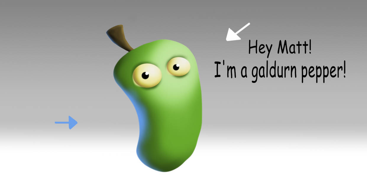 Pepper 3D shade test by 83Matchez on DeviantArt