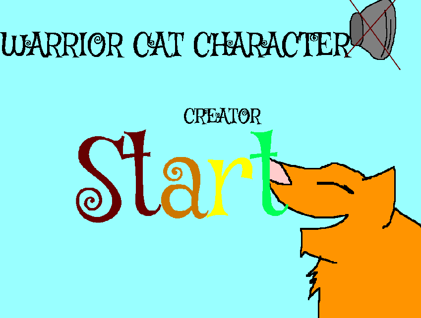 Warrior cat maker version 1 by LonewolfKumniver on DeviantArt