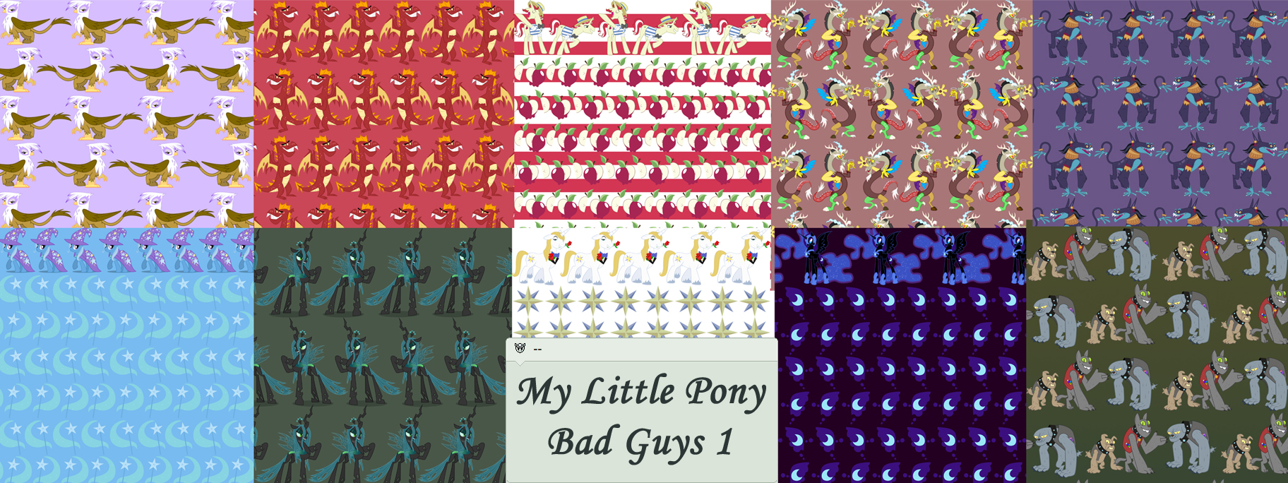 Custombox Designs - MLP Bad Guys Set 1 by KatWithKnives on DeviantArt