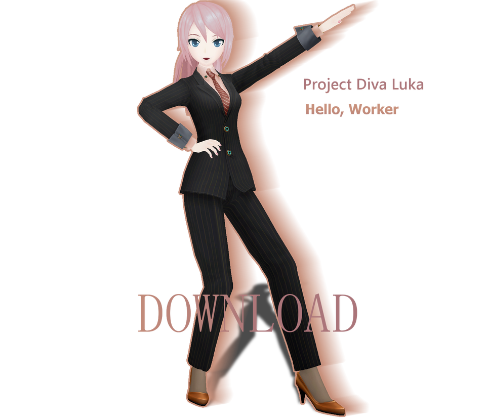 .:MMD:. Project Diva F2nd Hello, Worker Luka by Len11999 on DeviantArt