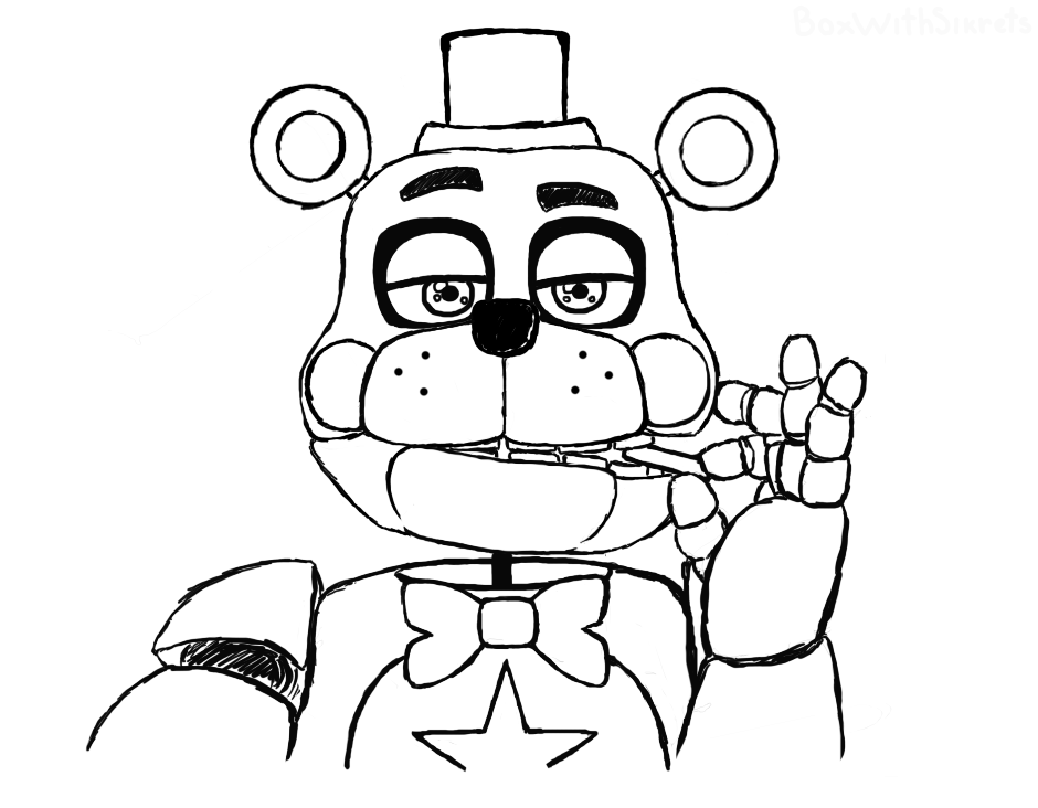 - sketch- Rockstar Freddy by BoxWithSikrets on DeviantArt
