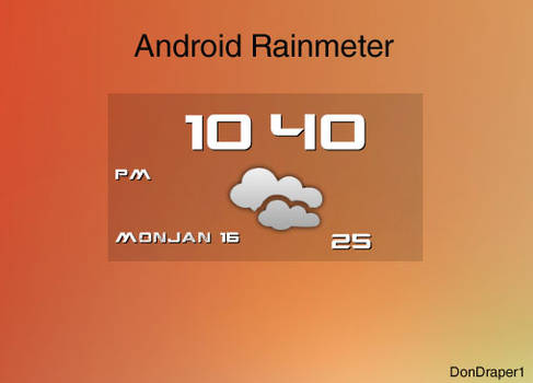 Time and Date on Rainmeter - DeviantArt