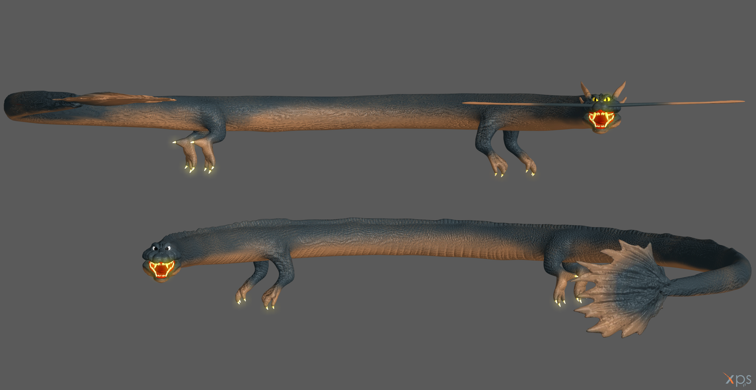 Manda 1963/1968 - XPS Model by Godzillajack2 on DeviantArt