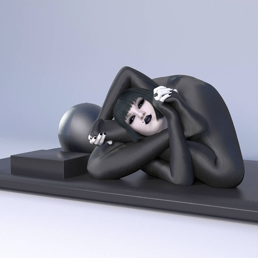 Goth Yoga by ContortedArt on DeviantArt