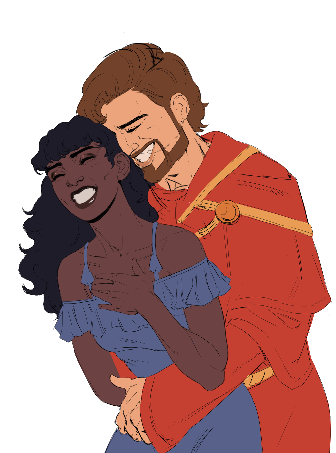 Hugging from behind by LiliDrawsT on DeviantArt