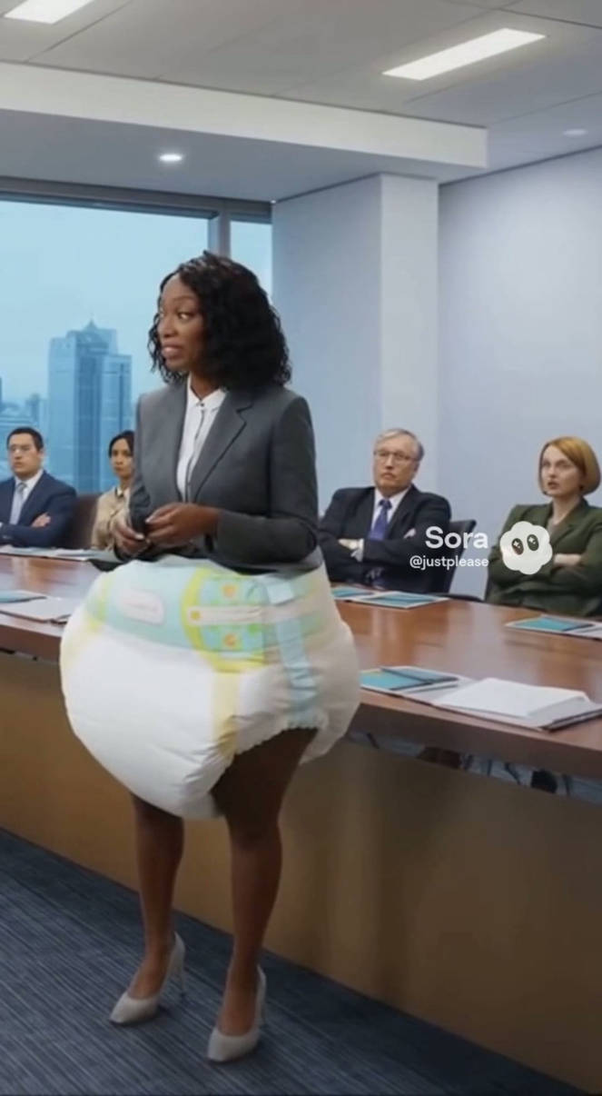 Diaper Curse at Meetings?! by LeprechaunFemale on DeviantArt