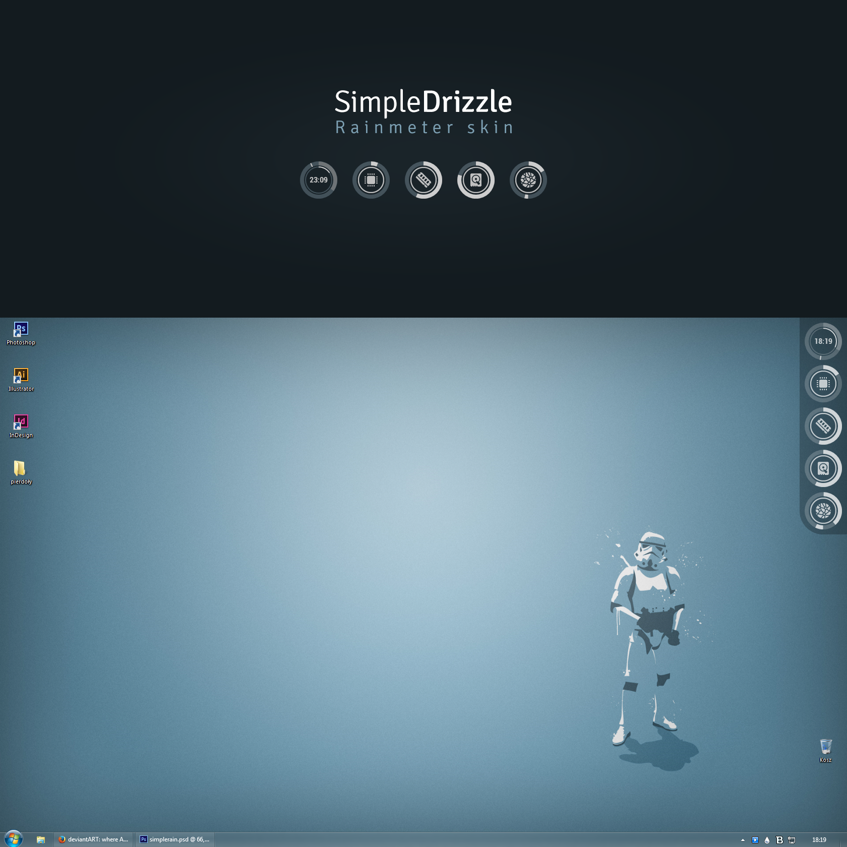 SimpleDrizzle Rainmeter skin by JasterM on DeviantArt
