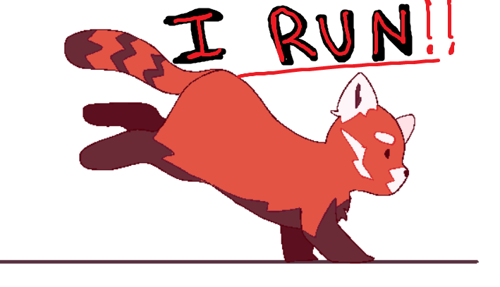 Red panda run cycle by meivix on DeviantArt