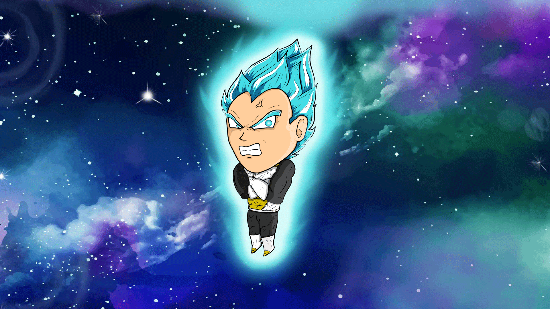 Vegeta Super Sayajin Blue 2D Animation by RuanGuerra on DeviantArt