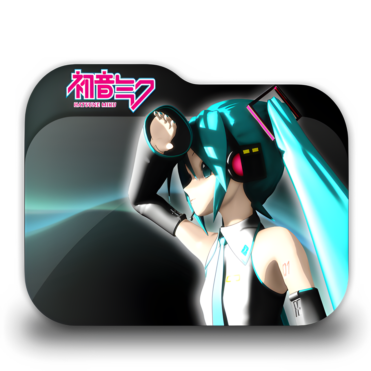 Hatsune Miku (Vocaloid) Folder Icon by MJI13 on DeviantArt