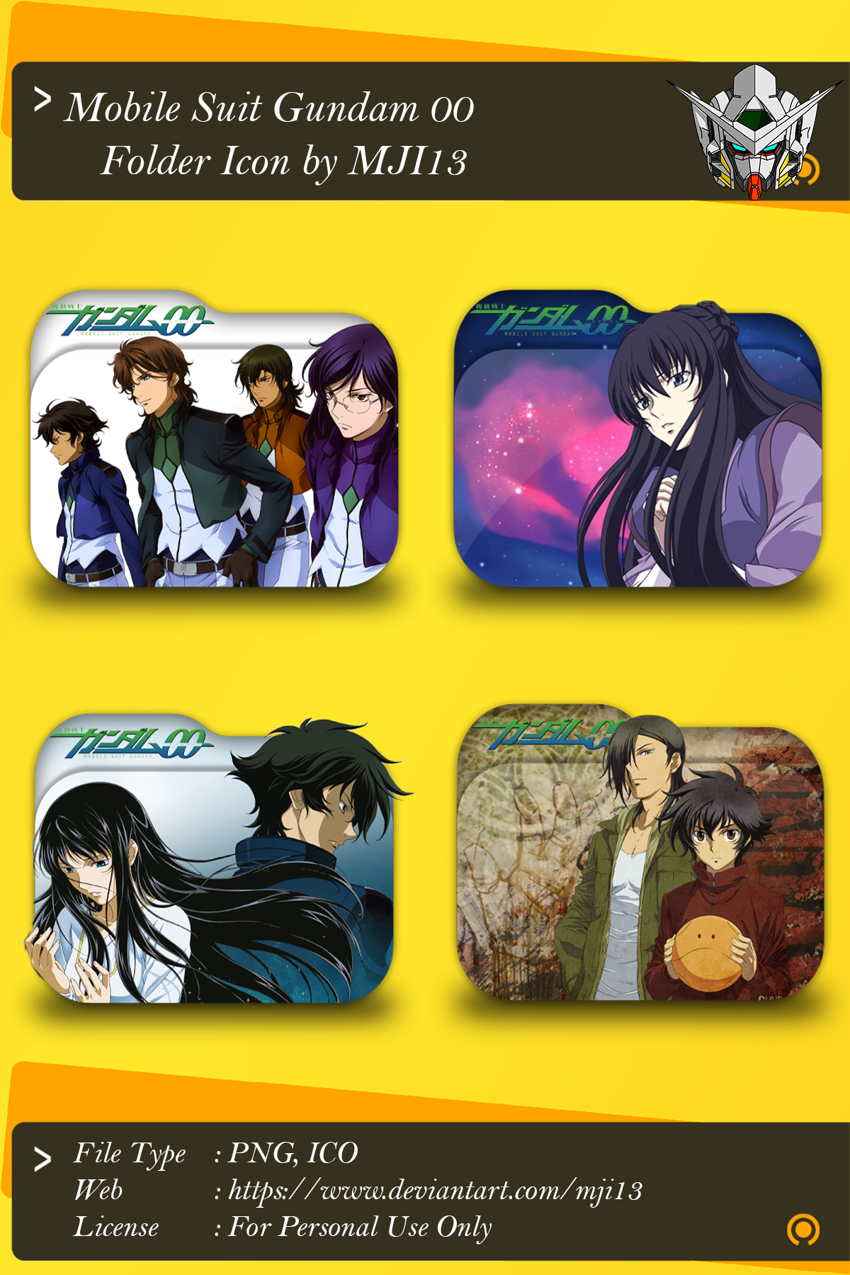 Mobile Suit Gundam 00 Folder Icon Pack by MJI13 on DeviantArt