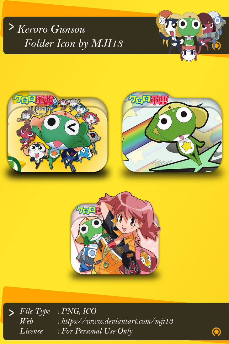 Keroro Gunsou Folder Icon Pack by MJI13 on DeviantArt