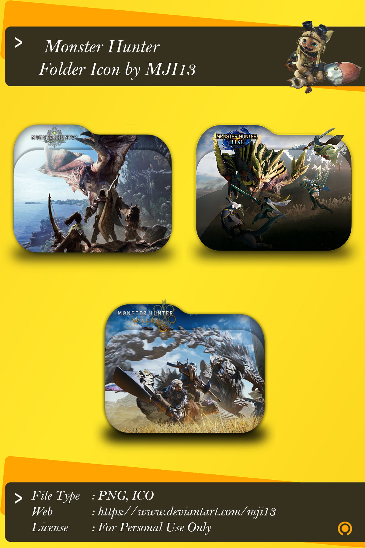Monster Hunter Next Gen Folder Icon Pack by MJI13 on DeviantArt
