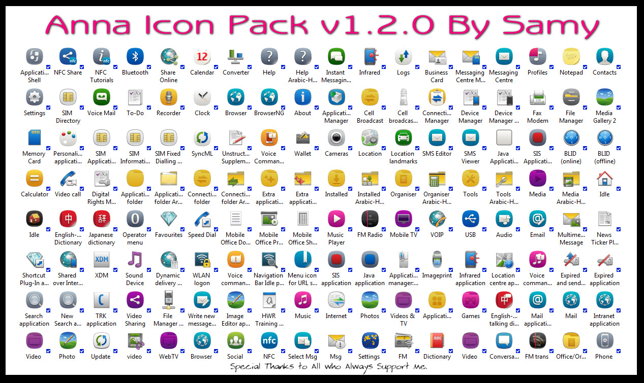 Anna Icon Pack By Samy by usamakm on DeviantArt