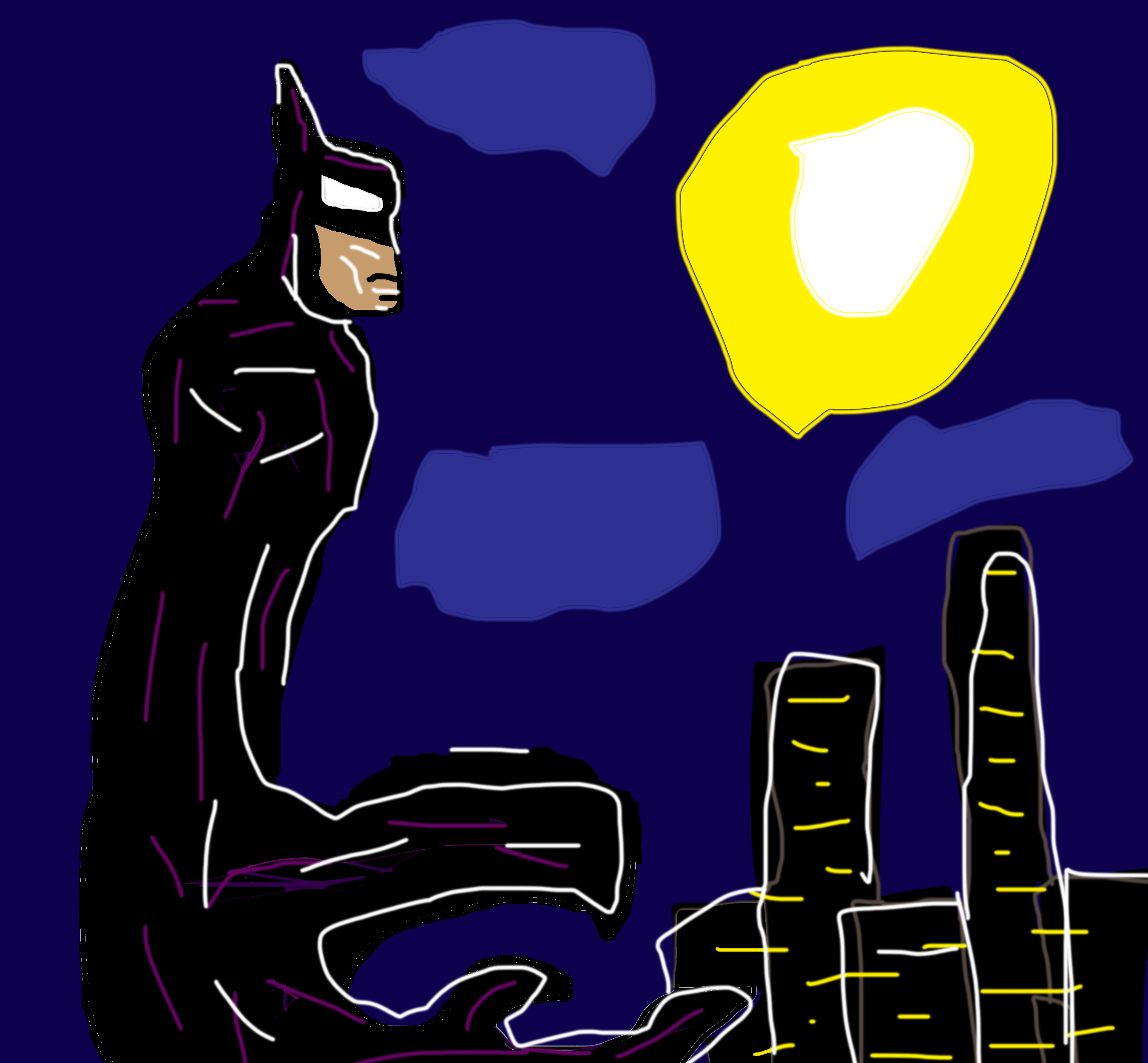 Batman In The Moonlight by alfonsopina887 on DeviantArt