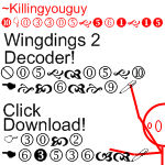 Wingdings 2 Decoder by killingyouguy on DeviantArt