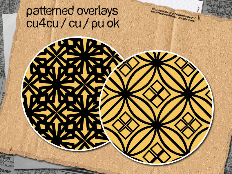 Patterned Overlays by slavetofashion69 on DeviantArt