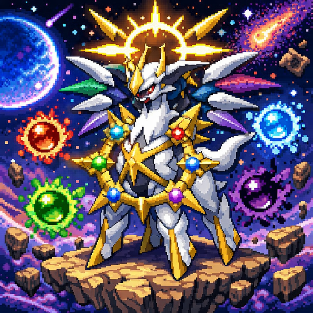 Mega Alceus by necroprompt on DeviantArt